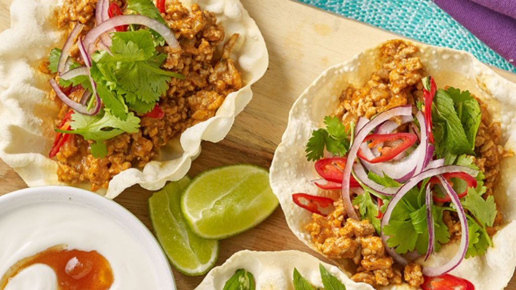 Tikka Pork Puppodum Cups - Sharwoods AU